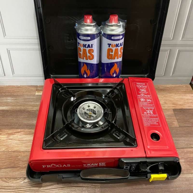 Jual Paket Kompor Portable Progas + 2 Tabung Gas (Free Koper) di Seller ...