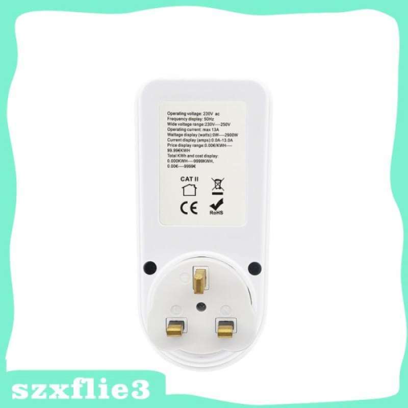 Jual Electricity Monitor Power Meter Plug-in Socket Power Meter Power ...