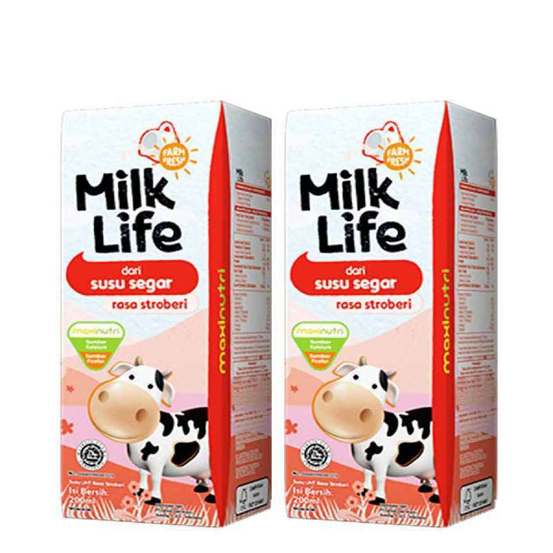 Promo MilkLife UHT [200 mL x 24 pcs | 1 Karton] Milk Life Diskon 8% di ...