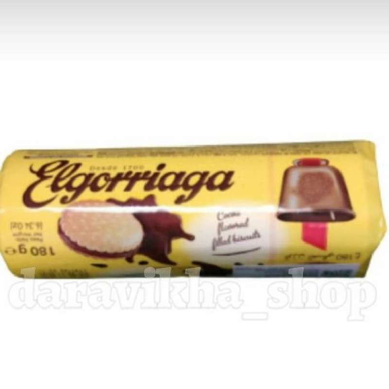 Jual Elgorriaga Biscuits Filled with Chocolate Cream 180gr / Biskuit di ...