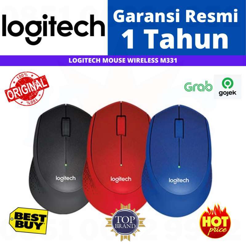 Promo LOGITECH MOUSE WIRELESS M331 SILENT MOUSE LOGITECH M 331 SILENT ...