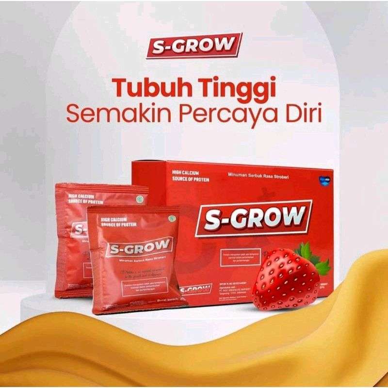 Jual S-GROW Susu Peninggi Badan Asli Original Minuman Susu Rasa ...
