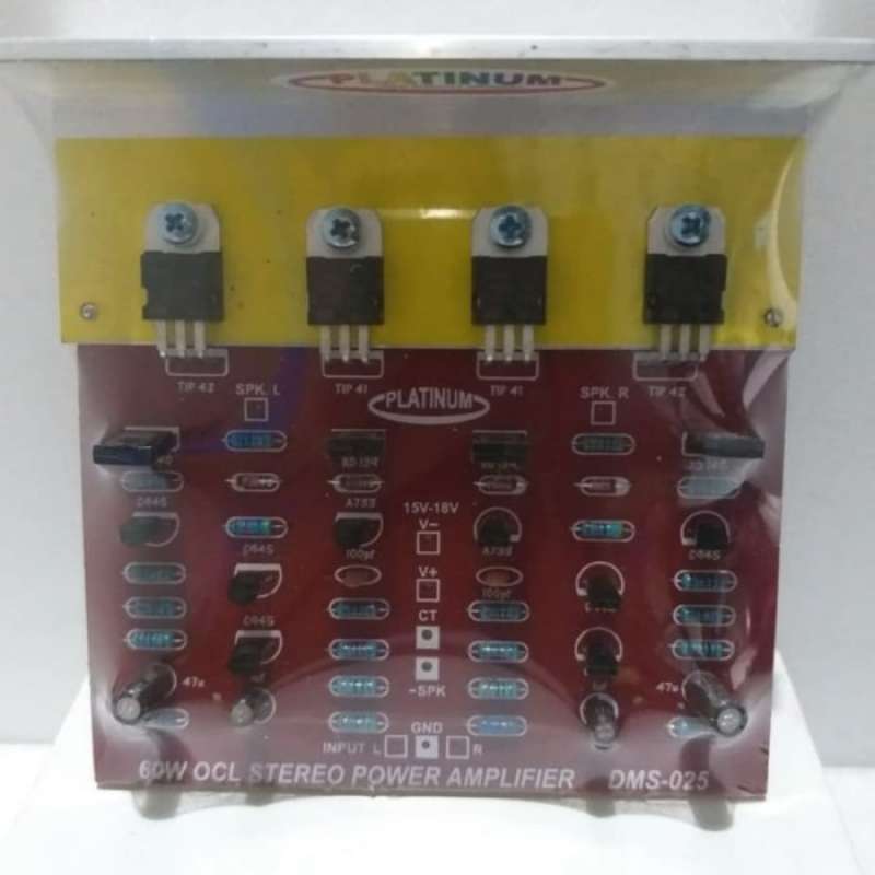 Promo Kit power amplifier OCL 60 watt Stereo by Platinum Dms 025 original TR Diskon 5% di Seller ...