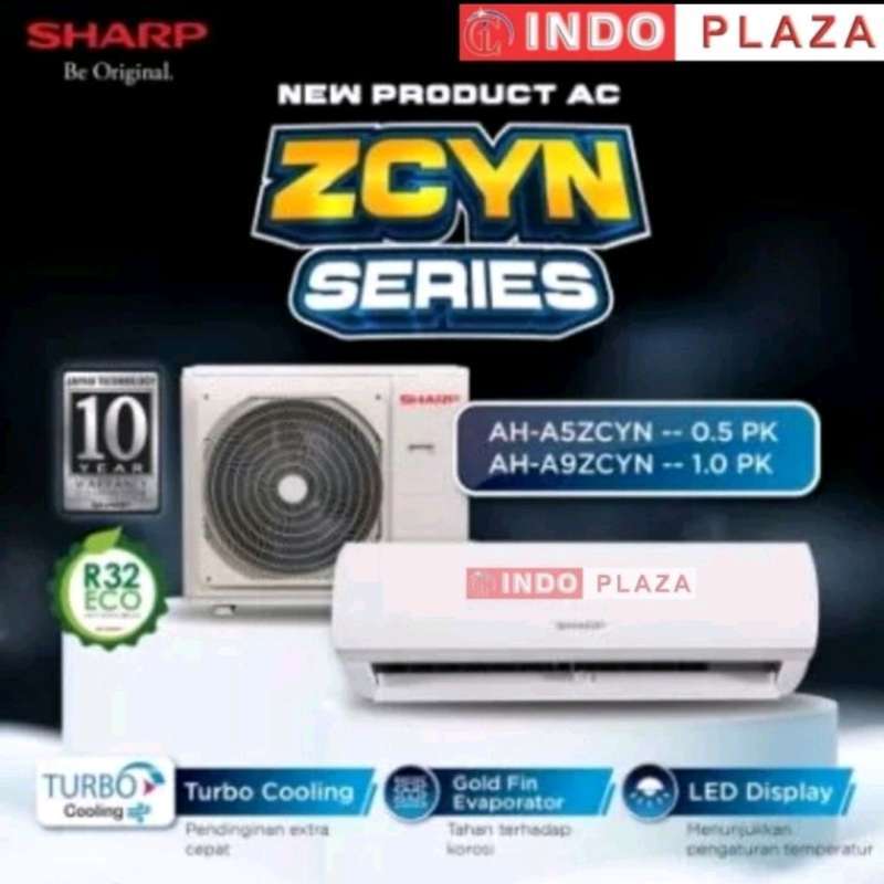 Jual Ac Sharp 1/2 Pk Ah-a5zcyn New Agt 2022 Gold Fin Anti Karat Di ...