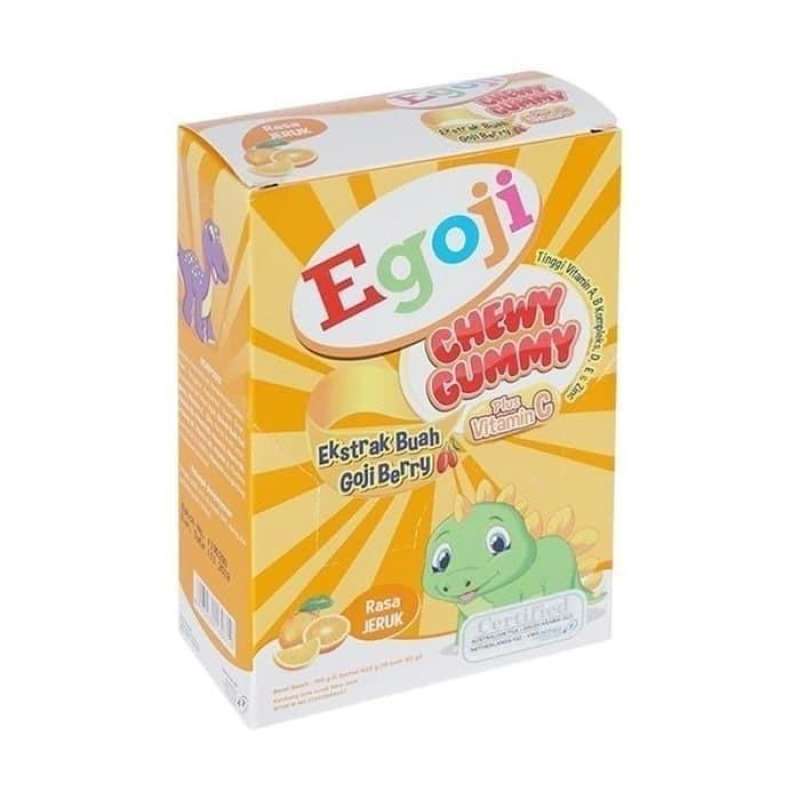Jual EGOJI Chewy Gummy Sachet Rasa Jeruk 20gr - 20 gr di Seller ...