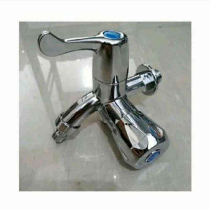 Promo Kran Cabang Soligen Stainless/Keran Air Double/Kran Shower - S22 ...