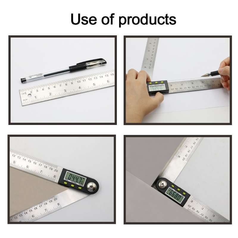 Jual Penggaris Digital Protactor / Angle Ruler Inclinometer Goniometer 200mm 300mm Sudut ...