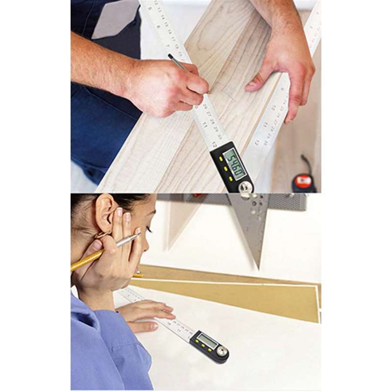 Jual Penggaris Digital Protactor / Angle Ruler Inclinometer Goniometer 200mm 300mm Sudut ...