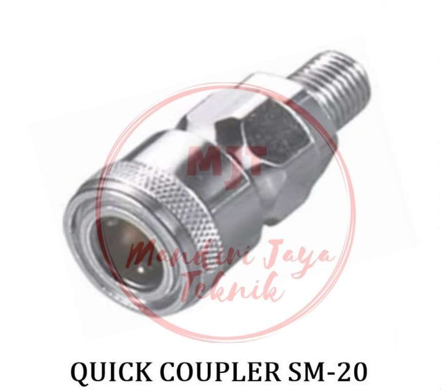 Jual Quick Coupler SM 20 Sambungan Selang Kompresor Recoil Cuk Kopler ...
