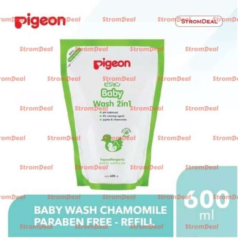 Promo Pigeon Baby Wash Chamomile 2in1 600 Ml / 600ml Refill Sabun Cair ...