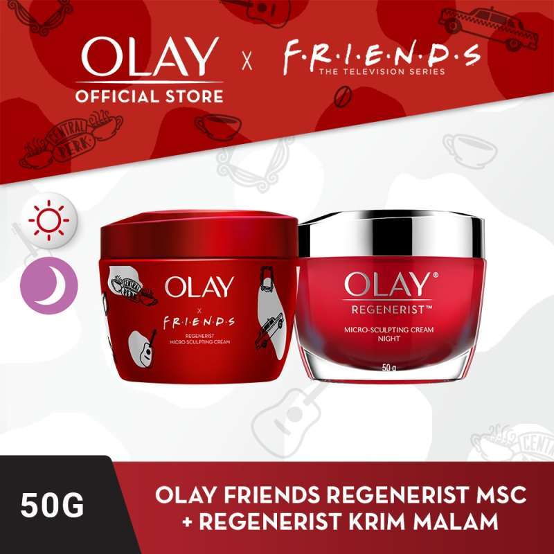 Jual Limited Edition Olay x FRIENDS Regenerist Micro-Sculpting Cream Pelembab Wajah Pagi ...