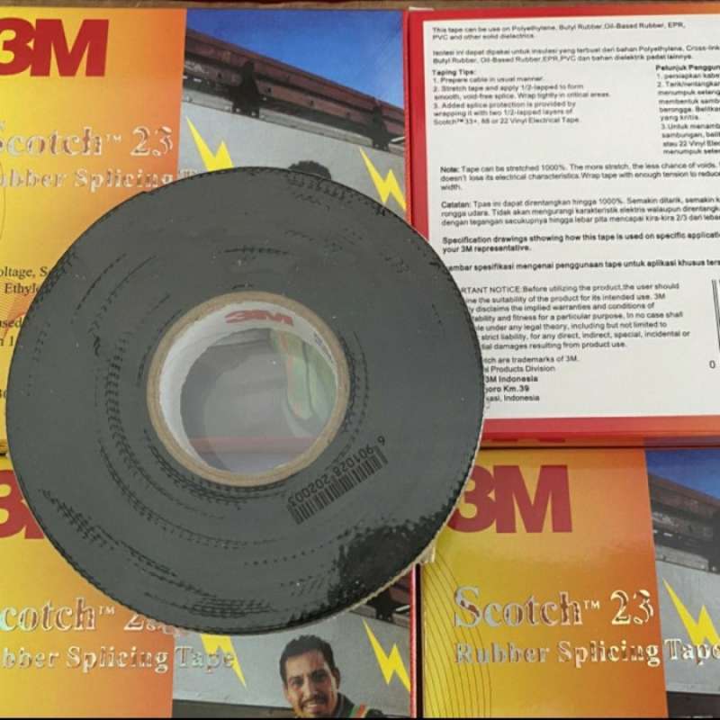Promo isolasi listrik 3m scotch 23 rubber splicing tape Diskon 62% di ...