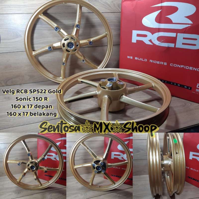 Jual Velg Sonic 150 R Rcb Sp522 Gold Ukuran Depan 160x17 & Belakang ...
