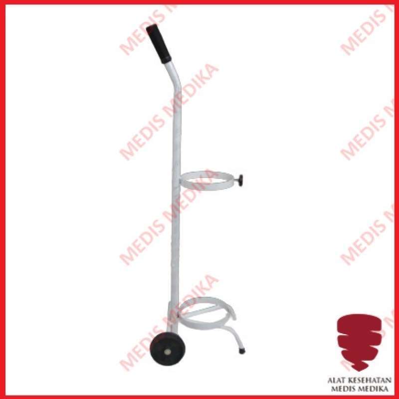 Jual Trolly Tabung Oksigen O2 Ukuran 1m3 Tempat Taruh Oxigen Alat ...