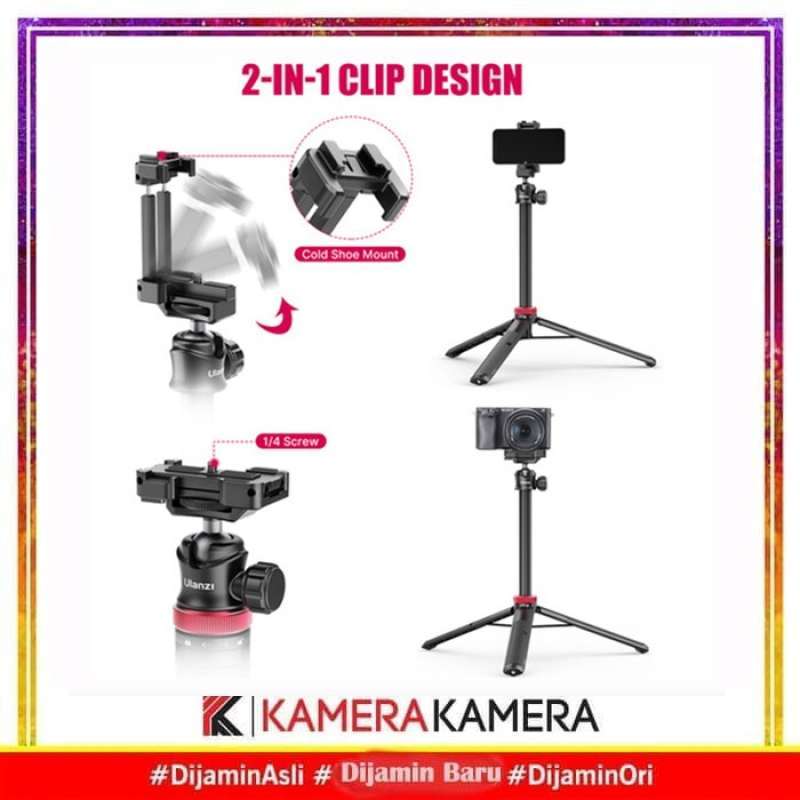 Promo Ulanzi Mt 44 Extendable Tripod Selfie Stick With 2 In 1 Ball Head