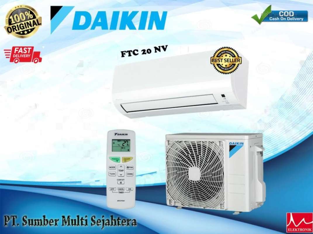 Jual AC Daikin 3/4pk FTC 20 NV Thailand + Pasang di Seller Sumber Multi Sejahtera - Kota Depok ...