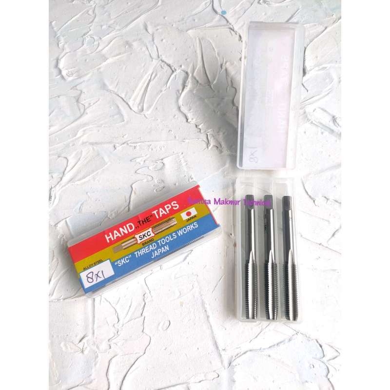 Jual SKC M 8 x 1 MM Hand Mata Tap Bor Pembuat Ulir Derat Drat Baut M8 x ...