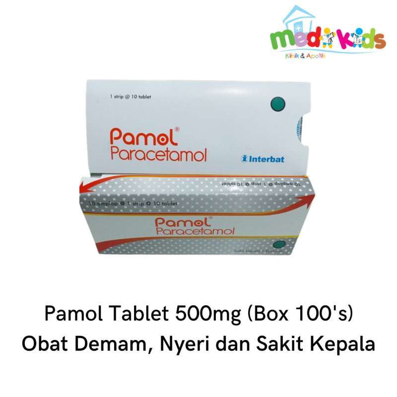 Jual Pamol Tab Paracetamol 500 mg Box (10 strip) di Seller Apotik ...