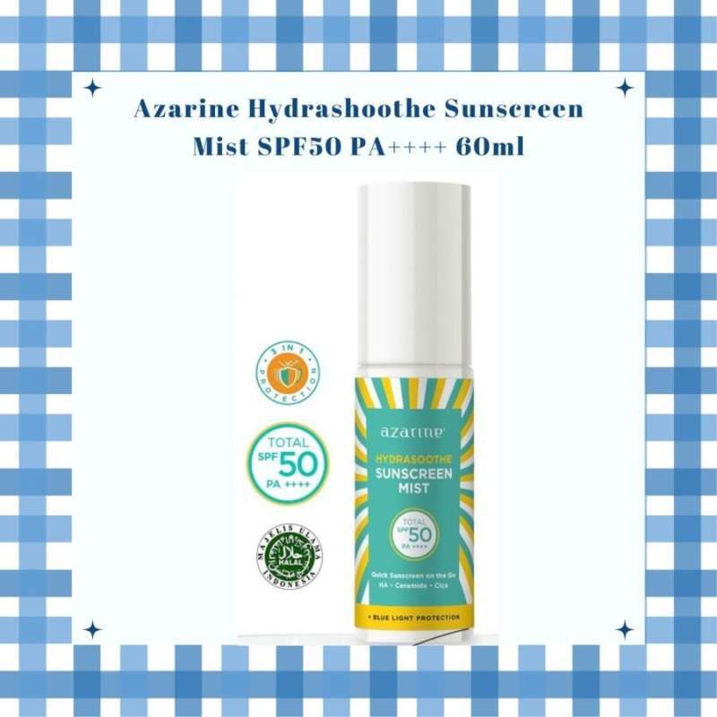 Promo AZARINE Hydrasoothe Sunscreen Mist SPF50 PA++++ 60ml Diskon 15% ...