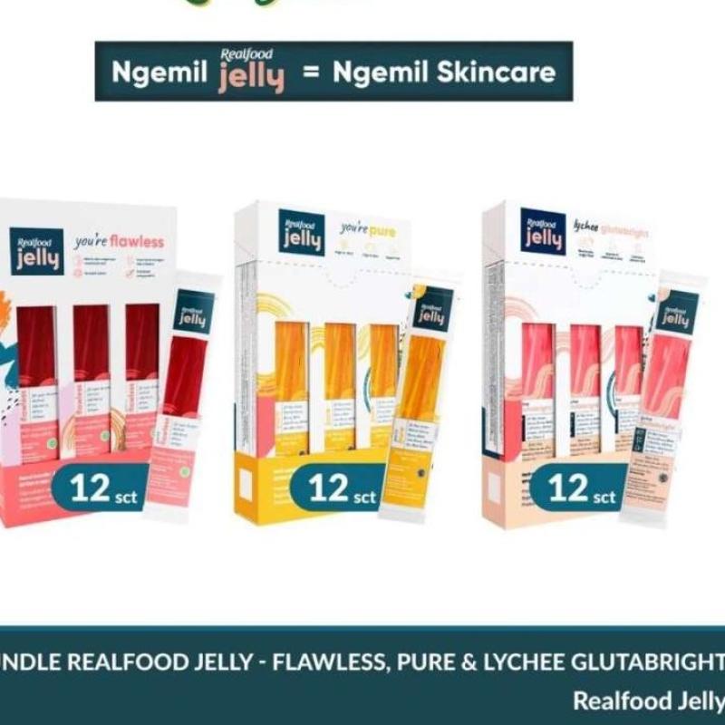 Jual REALFOOD Jelly Flawless Collagen & Retinol Merah Jelly Pure Detox ...