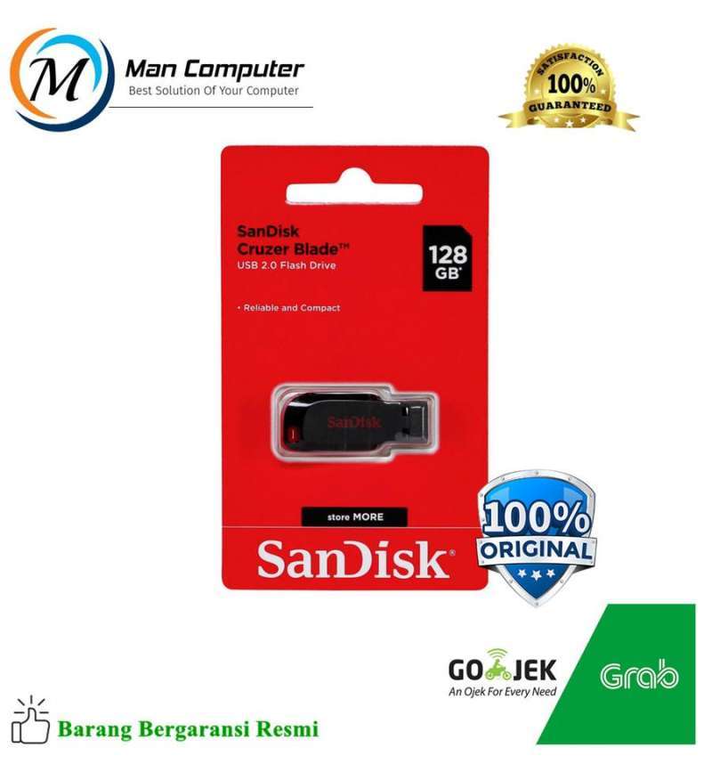 Jual Sandisk Cruzer Blade Usb Flash Drive 128Gb (Sdcz50-128G) di Seller ...