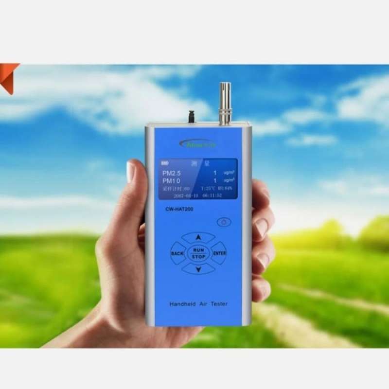 Jual Particle Counter Pm2.5 Pm10 Microgram/cubic Meter Handheld Air ...