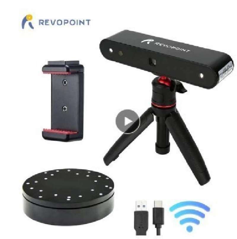 Jual Revopoint POP 3D Scanner Set with Turntable 0.3mm Accuracy 8 Fps ...