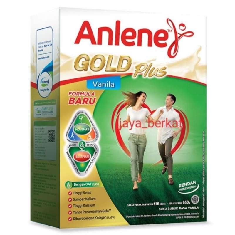 Jual Susu Anlene Gold Plus Vanila 650 Gr Termurah - Harga Grosir ...