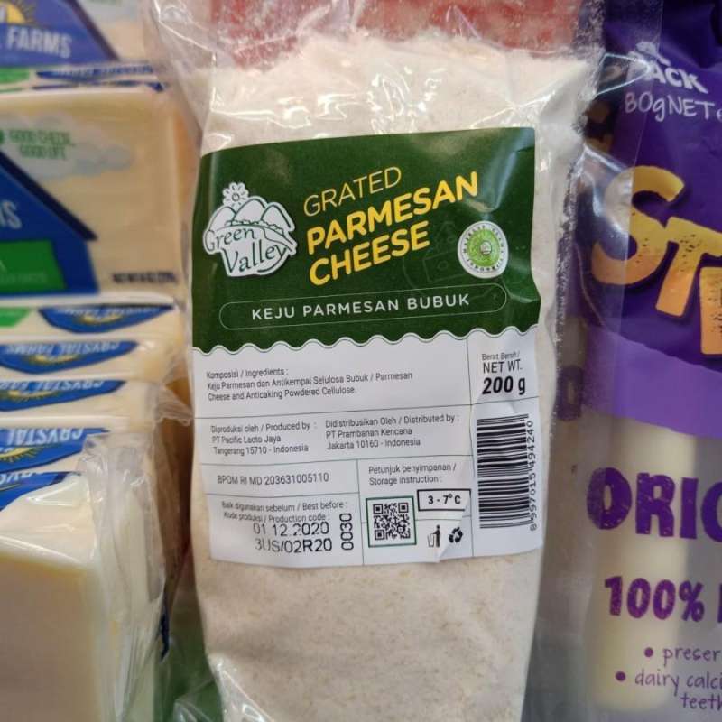 Jual Green Valley Parmesan Cheese 200G di Seller jaya_berkat - Parung ...