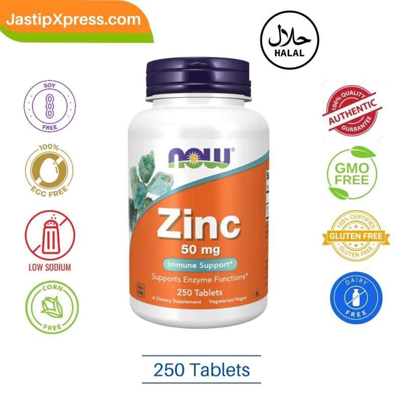 Jual NOW ZINC 50mg 250 Tablets di Seller Jastip Xpress - Tanjung Duren ...