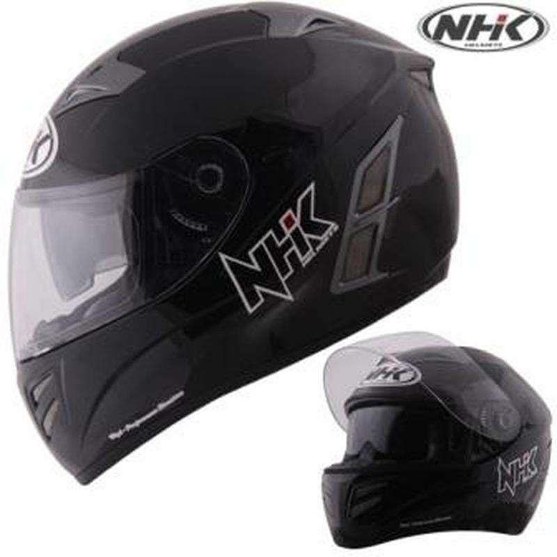 Jual Helm NHK Terminator Solid Full Face Black di Seller Bursa ...