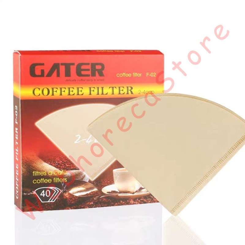 Jual Coffee Filter Paper 4Cups 40Pcs/ Saringan Kopi Kertas V60 di ...