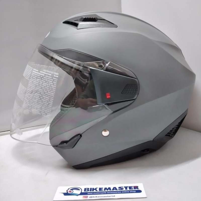 Promo Helm Zeus ZS-611 Matt Grey 11C Half Face NEW!! Diskon 5% di ...