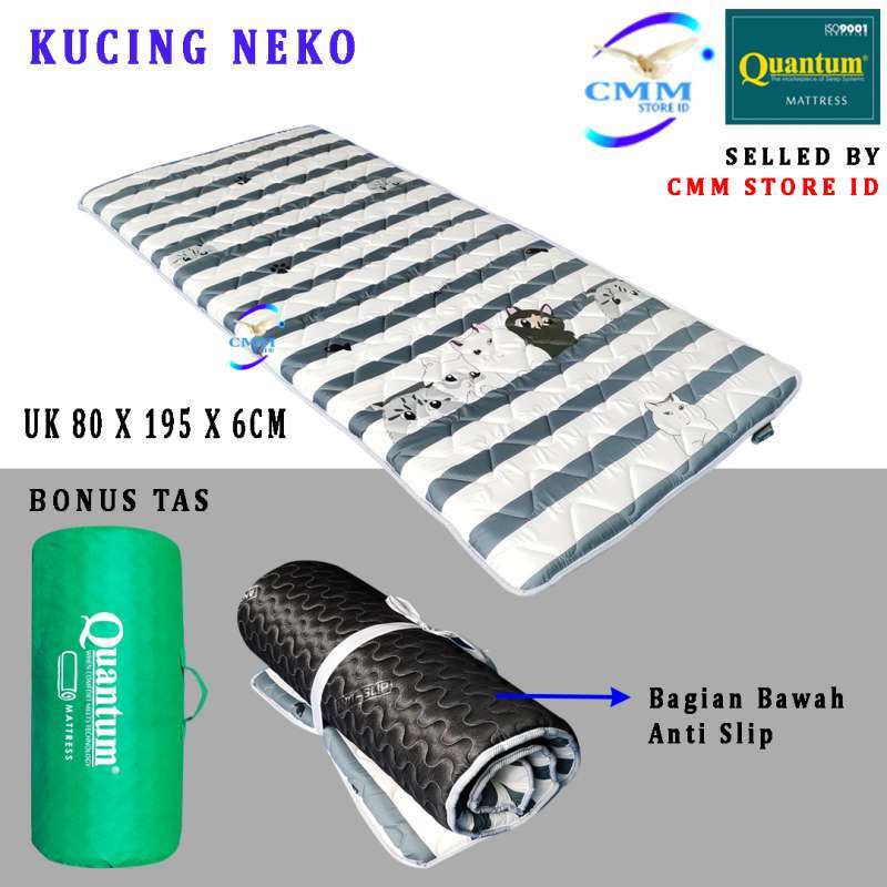 Jual Kasur Lipat Quantum / Kasur Gulung Quantum Motif - Neko di Seller ...
