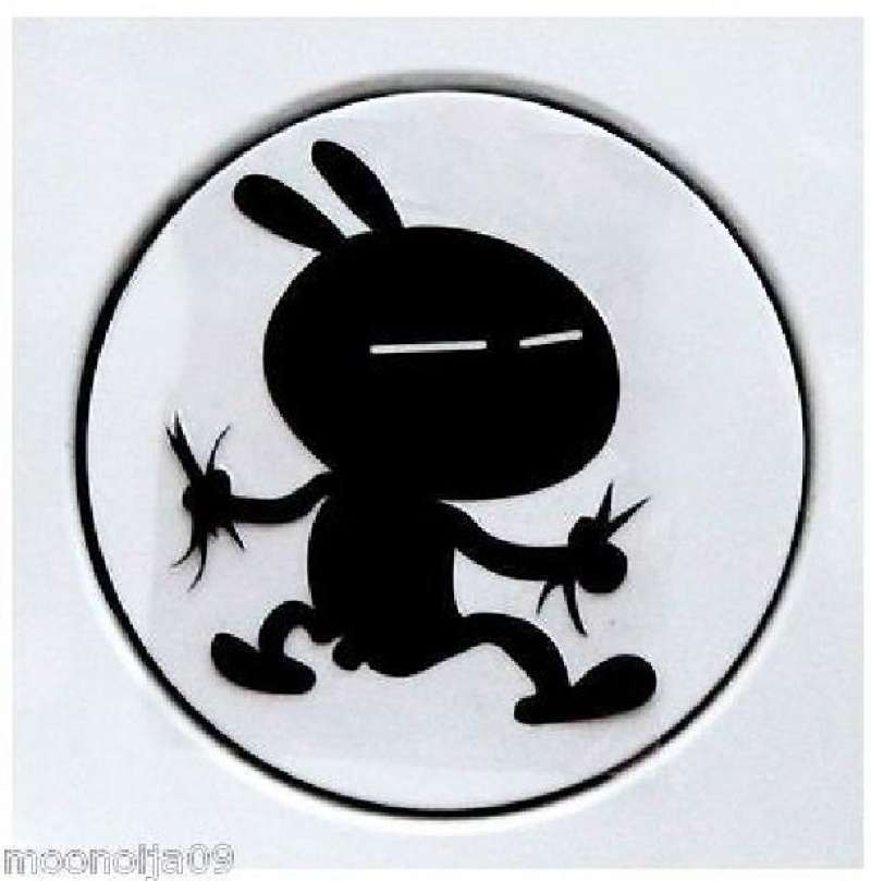 Jual Stiker Tutup Tangki Bensin Tuzki Warna Hitam & Putih Lucu Cap Fuel ...