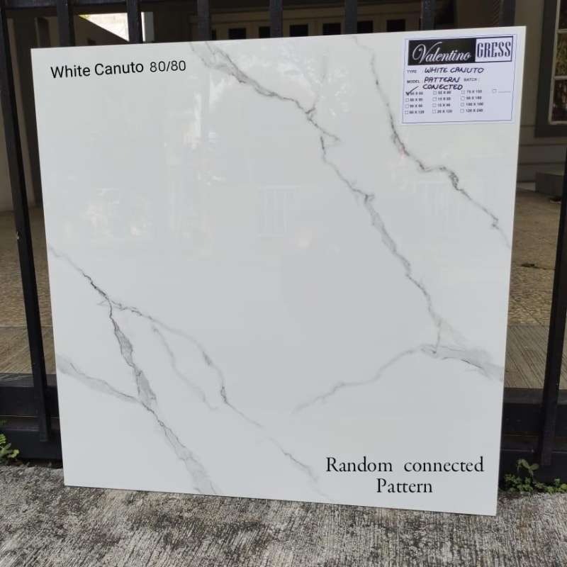 Jual Granit 80x80 White Canuto Glazed Polish - Valentino Gress Di ...