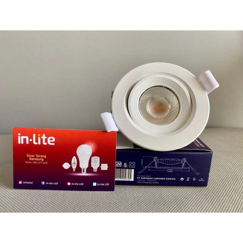 Jual Lampu Led Mini Slim Downlight Spotlight Inlite 7w 7 Watt - Indc236 ...