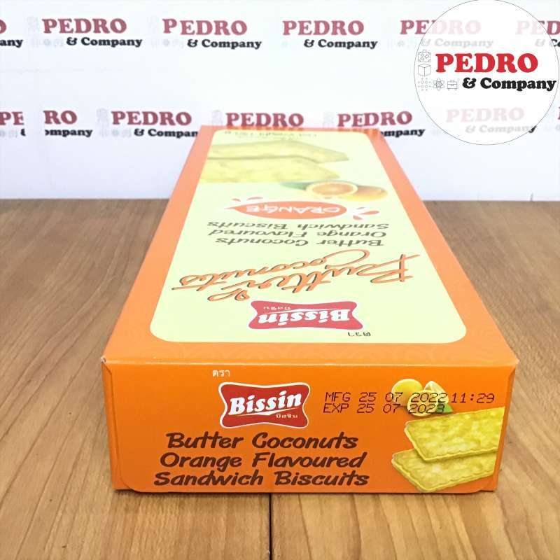 Jual Bissin Butter Coconut Biscuit Orange Topped 150 Gram Biskuit Jeruk ...