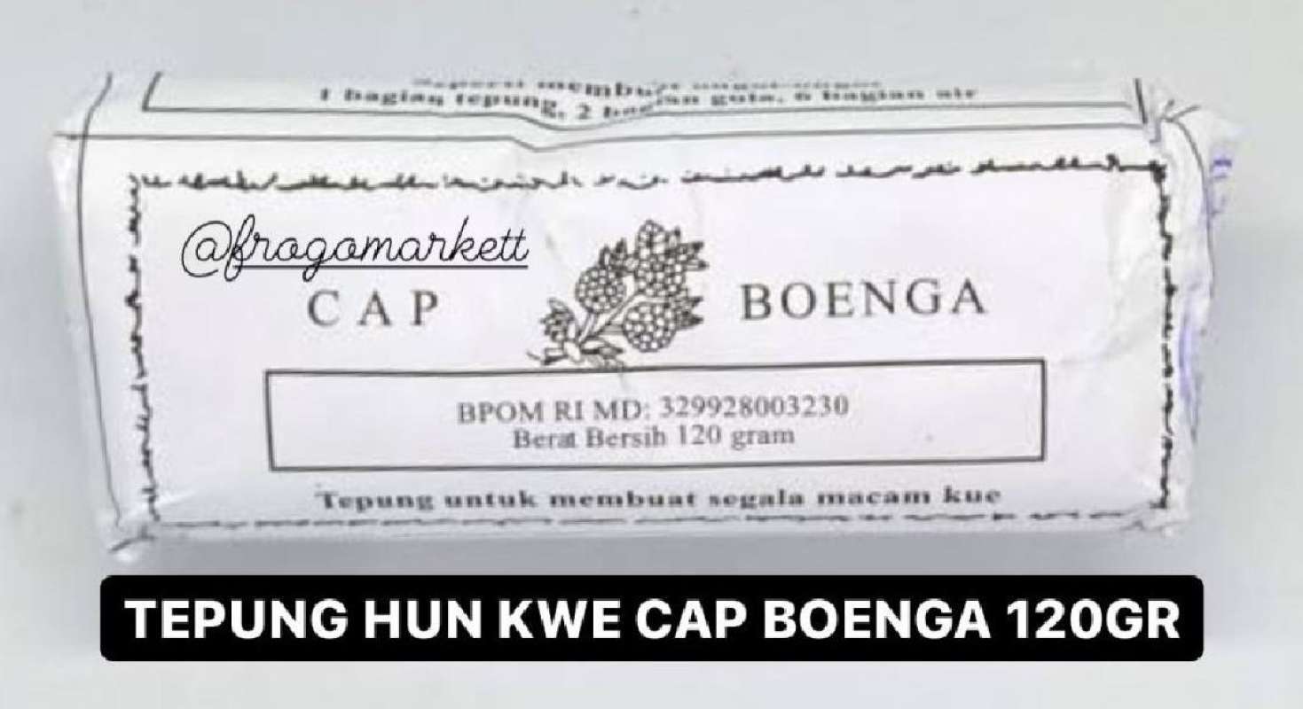 Jual Tepung Cap Bunga Hun Kwe Cap Boenga / Hunkue / Hunkwee 120gr di ...