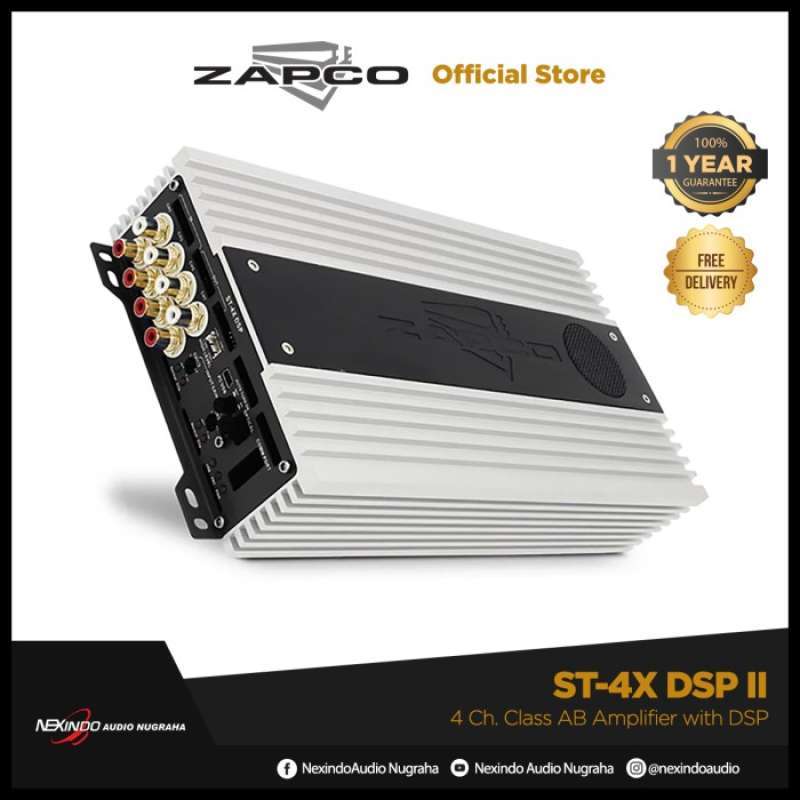 Jual Zapco St 4x Dsp 2021 4 Ch. Class Ab Amplifier With Dsp ...