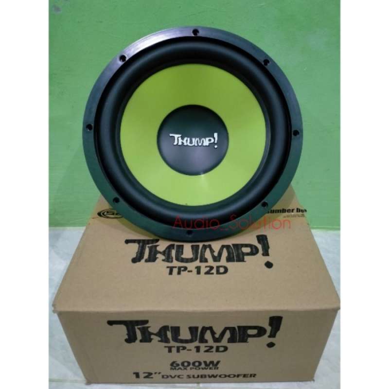 Promo Subwoofer Thump 12 Double Coil TP-12D Subwoofer Mobil BAPJ THUMP ...