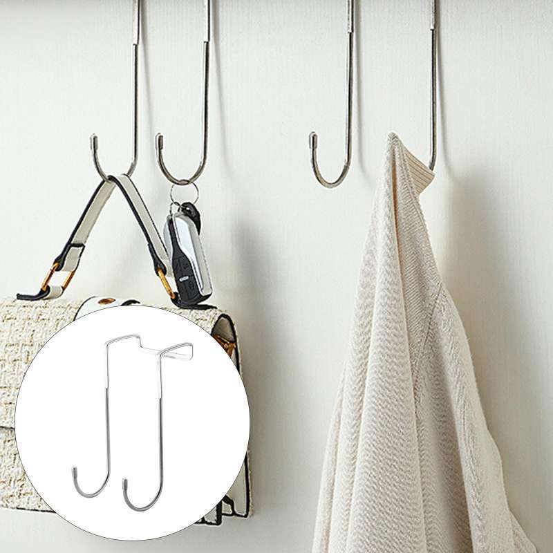 Jual Over Cabinet Door Hooks Hanging Kitchen Organizers for Robe Closet ...