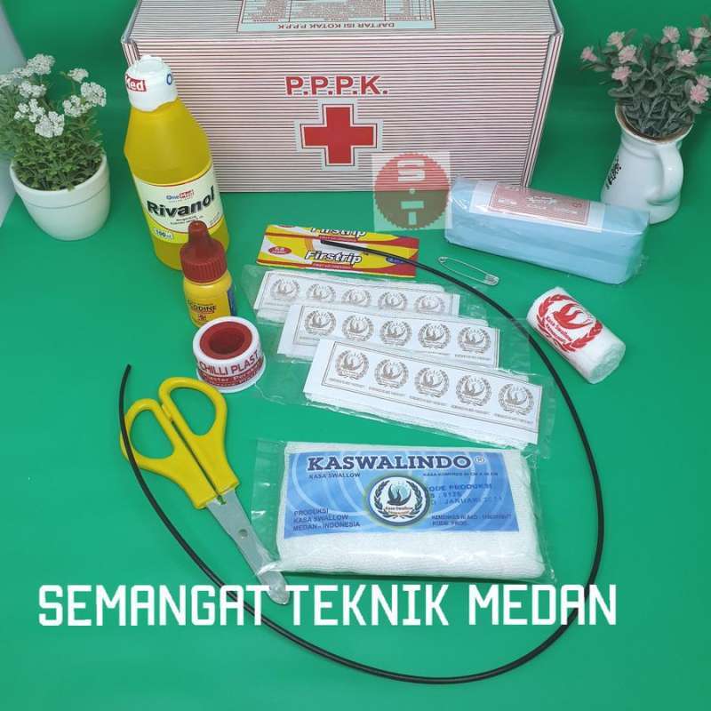 Jual KOTAK FIRST AID KIT P3K PPPK EMERGENCY DARURAT KECELAKAAN MOBIL ...