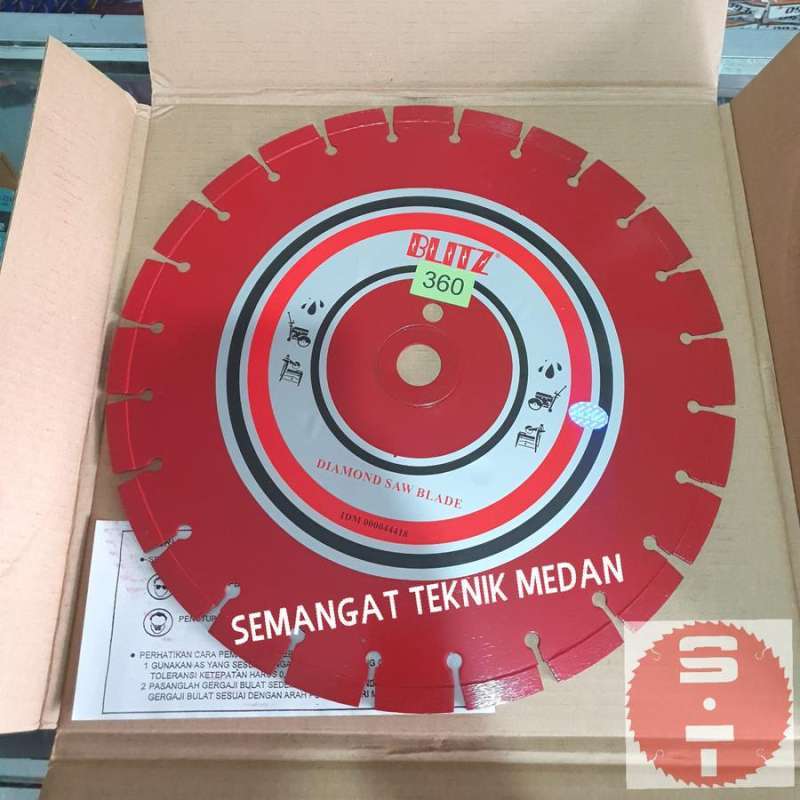 Jual MATA PISAU POTONG BETON ASPAL DIAMOND CONCRETE CUTTER DRY BLITZ 14 ...