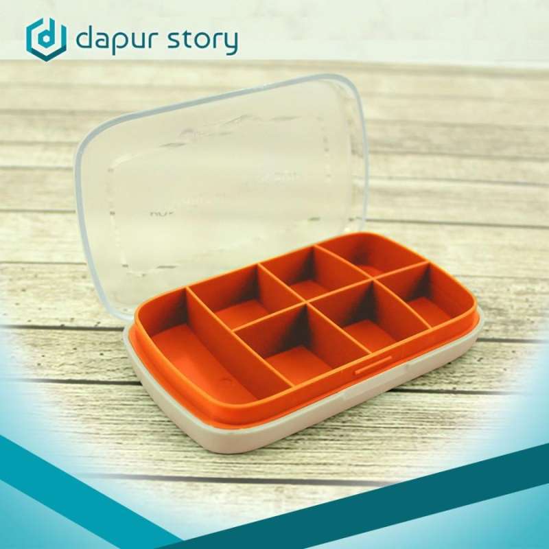 Jual Wadah Kotak Tempat Obat Vitamin 7 Sekat Hijau Army di Seller Dapur ...