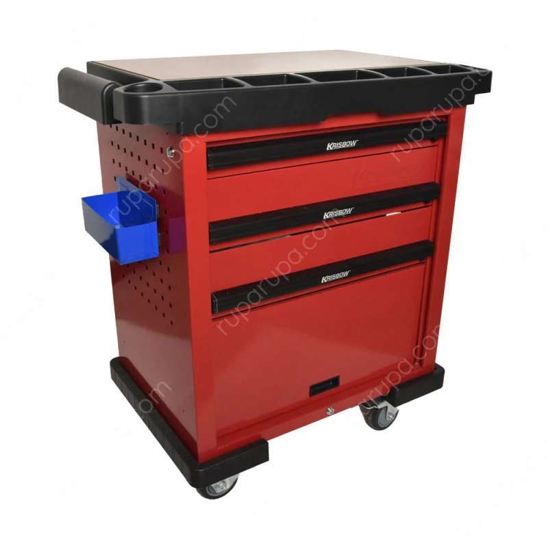Jual Krisbow Lemari Bengkel Perkakas Tool Box Cabinet Trolley 3 Drawer ...
