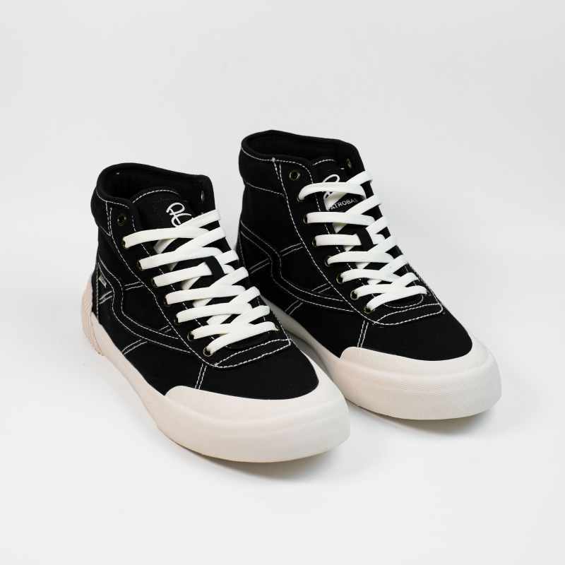 Promo SEPATU PATROBAS EQUIP HIGH BLACK WHITE Diskon 22% di Seller ...