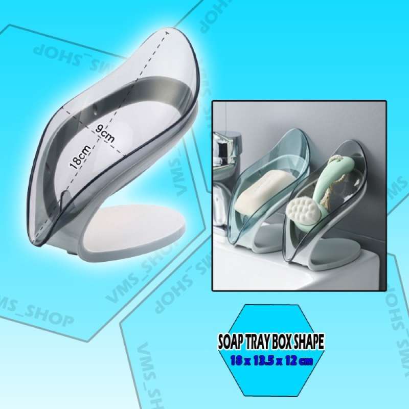 Jual Tempat Sabun Mandi / Soap Tray Box Leaf Shape - Gray Di Seller J ...