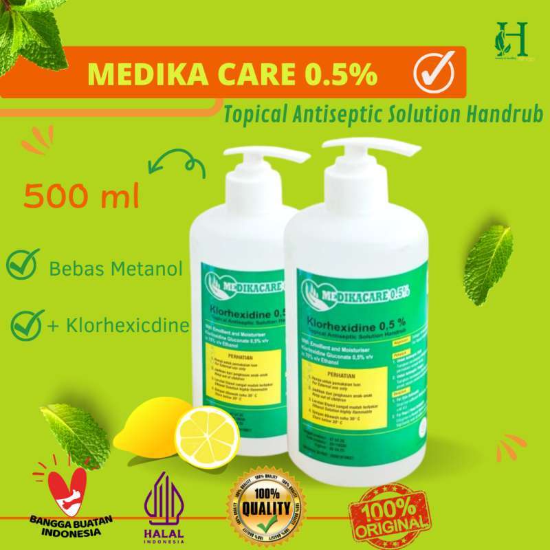 Jual MEDIKACARE - HANDSANITIZER HANDRUB CHLORHEXIDINE 0.5 % 500 ml - Handsanitizer di Seller ...
