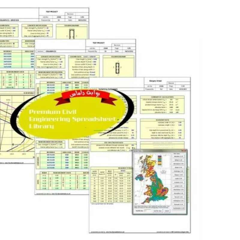 Jual Premium Civil Engineering Spreadsheet Library Work di Seller Indo ...